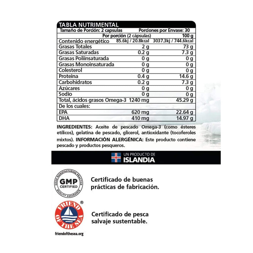 Capsulas Omega-3 Forte 60 pcs – Lysi Mexico